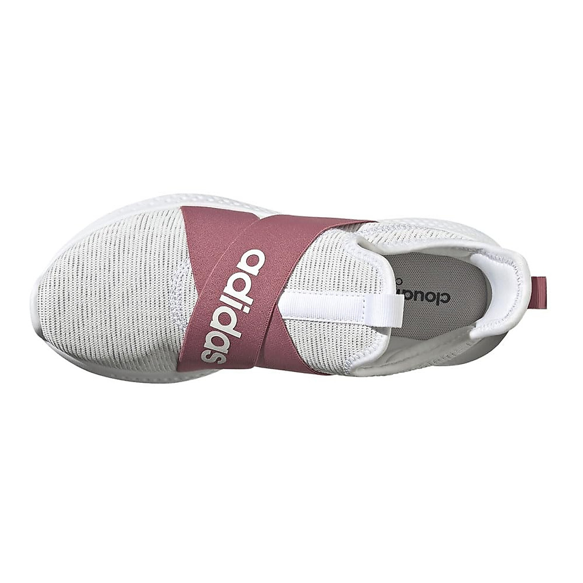 adidas Women's Puremotion Adapt Sneaker, White/Pink Strata/Zero Metallic, 9