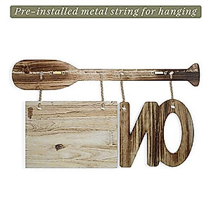 Barnyard Designs 'On Lake Time' Lake House Decor for the Home, Hanging Lake Wall Decor Lake Sign, Lake House Sign for Lake House Kitchen, Rustic Lake Decor for Home, 23.5" x 13"