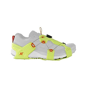 Korkers Ice Runner Ice Cleats - Lightweight and Durable - 22 Replaceable Carbide Spikes - Green/Orange - Medium