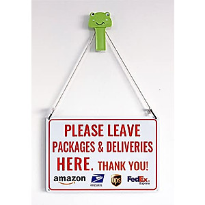 Bestylez Please Leave Packages Deliveries Here - Bestylez Delivery Sign for Outdoor Use 12" * 8" (153)