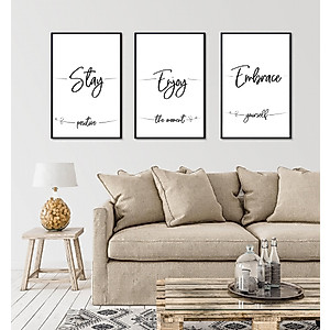 ELSKER&HOME 16x24 Poster Frame 3 Pack, Black Picture Frame for Horizontal or Vertical Wall Mounting, Sturdy and Scratch-proof