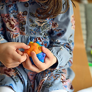 Nutty Toys Sensory Pop It Ball - Large 3D Fidget Popit, Top Stress & Anxiety Relief Gadget for Kids & Adults 2023, Unique Teen & Toddler Easter Basket Stuffer Present Idea, Best Tween Boy & Girl Gifts