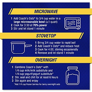 Coach's Oats Whole Grain Oatmeal, 3 Pound