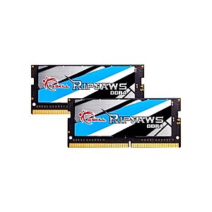 G.SKILL Ripjaws DDR4 SO-DIMM Series DDR4 RAM 32GB (2x16GB) 2400MT/s CL16-16-16-39 1.20V Unbuffered Non-ECC Notebook/Laptop Memory SODIMM (F4-2400C16D-32GRS)