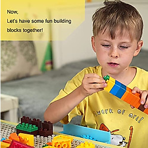 FLYING OLLY Kids Table and Chair Set with Block-Build Table & Dry-Erase Activity Table, Compatible Kids Art painting Table with 2 Drawers for Kids and Toddlers for Daycare, Classroom, Kids Room (Pink)