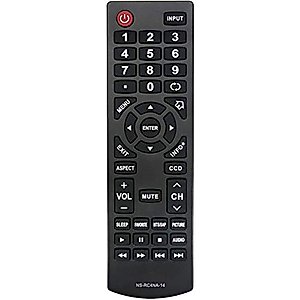 NS-RC4NA-14 Remote Control Replaced for Insignia TV NS-46D400NA14 NS-50D400NA14 NS-39L400NA14 NS-39D40SNA14 NS-32D201NA14 NS-46D40SNA14 NS-50DSNA14 NS-42D40SNA14 NS-65D550NA15 NS-65D4400A14