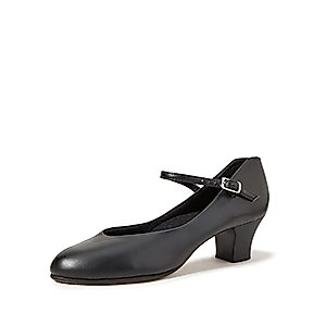 Capezio Women's Jr. Footlight Character Shoe,Black,6.5 M US