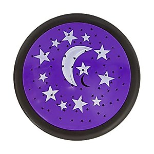 GE LED Moon and Star Night Light, Night Light for Kids, Tap Light, Battery Operated, Star Projector, Projector Light, Ideal for Kids Bedrooms, Playroom, Nursery, 17457