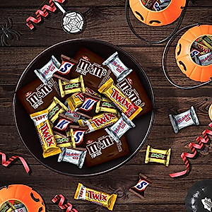 SNICKERS, M&M'S, TWIX, MILKY WAY & 3 MUSKETEERS Assorted Milk Chocolate Bulk Candy Variety Pack, 77.63 oz Bag