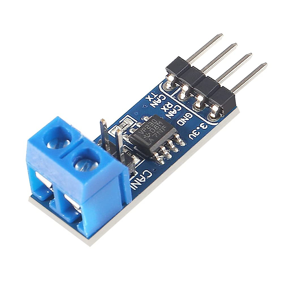 2PCS SN65HVD230 CAN Board, SN65HVD230 CAN Board Connecting MCUs to CAN Network Features ESD Protection Communication Evaluation Development Board 3.3V Compatible with Arduino Controller Board