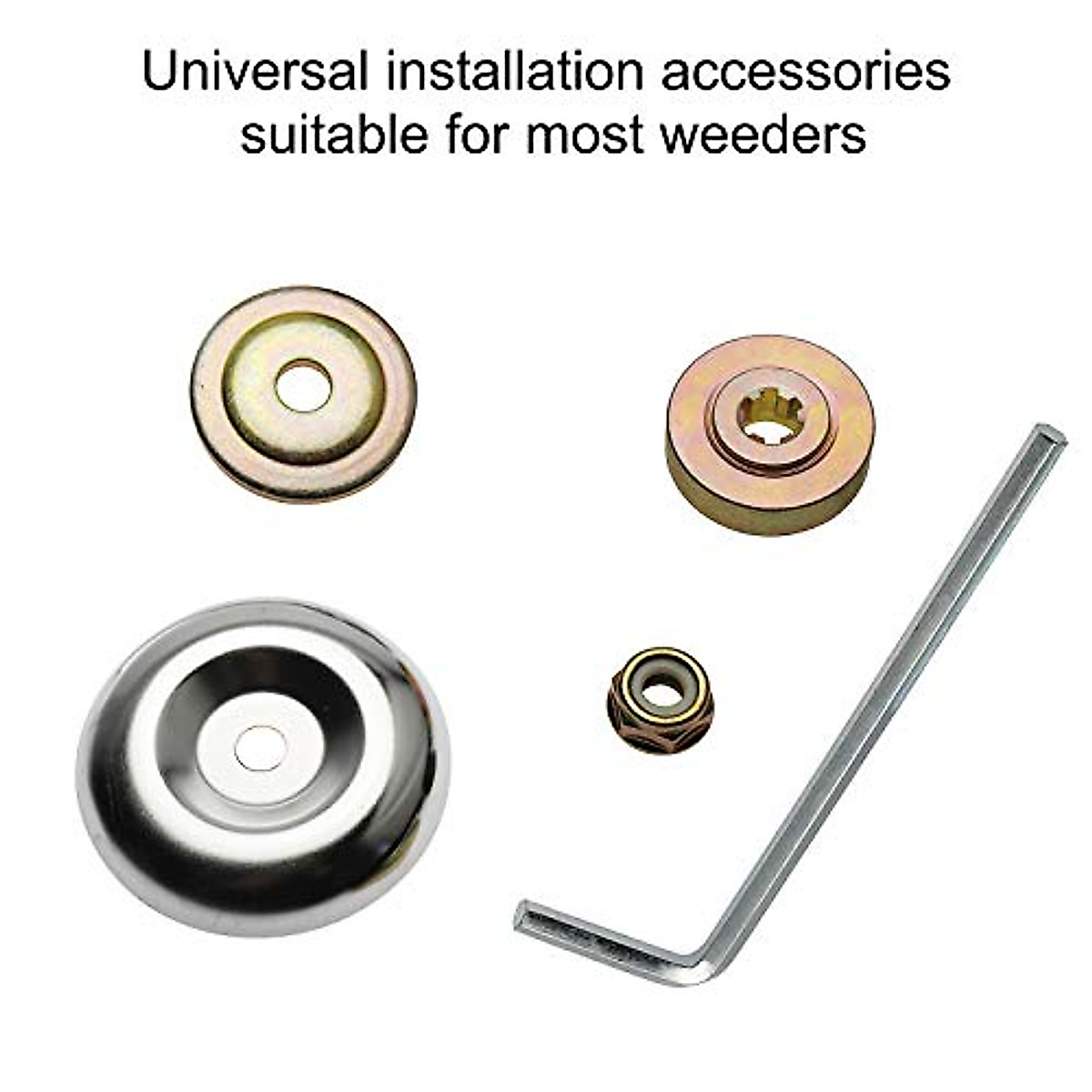 Patioer 2 Pack 9 Inch 20T Chainsaw Tooth Brush Blades for Cutter, Trimmer, Weed Eater, Lawnmower (2 Pack Different Adapter Kit Included)