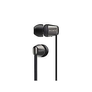 Sony Wireless in-Ear Headset/Headphones with Mic for Phone Call, Black (WI-C310/B)