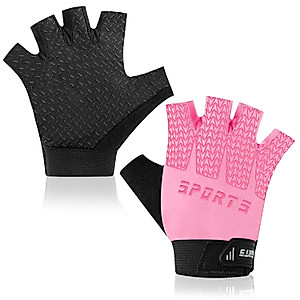 Bumobot Kids Fingerless Sport Cycling Glove, Non-Slip Toddler Kids Half Finger Fishing Gloves for Child Cycling Climbing Riding Biking Outdoor Sports