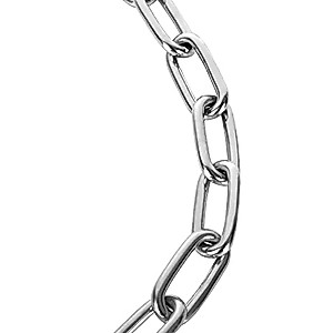 1/4” Hanging Link Chain, 6.56 Feet 304 Stainless Steel Link, 78.7 Inch Hanging Chains, 1300lb Capacity Heavy Duty Chains Hanging Kits for Swing Chairs, Hammocks, Rope, Punching Bags Outdoor/Indoor