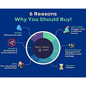 Detachable Prefabricated Luxury Villa Portable Foldable Expandable Container House 40 FT Home, 11.8 * 6.3 * 2.49