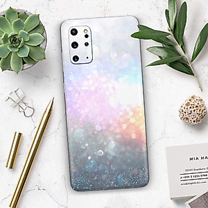 DesignSkinz unfocused Multicolor Glowing Orbs of Light Protective Vinyl Decal Wrap Skin Cover Compatible with The Samsung Galaxy S20 (Screen Trim & Back Glass Skin)