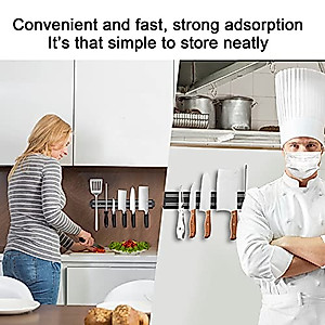Magnetic Knife Holder,15in Magnetic Knife Strip for Wall, Powerful Magnetic Knife Rack, Securely Hang Knives on Multipurpose Tool Holder