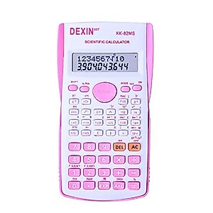 Scientific Calculators for Students, Scientific Calculator 240 Functions 2 Line 10+2 Digits, Scientific Calculators Desktop, Desk Math Calculator for School (Pink and White)