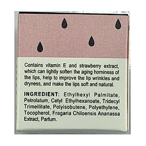 2 PCS Strawberry Sleeping Lip Mask, Bee Lip Balm Lip Mask Honey Pot Propolis Moisturizing Lip Balm with Stick,Plumping Lip Hydrating Prevention Dry & Cracked Lip Scrubs Exfoliato Lip Wrinkle Skin Care