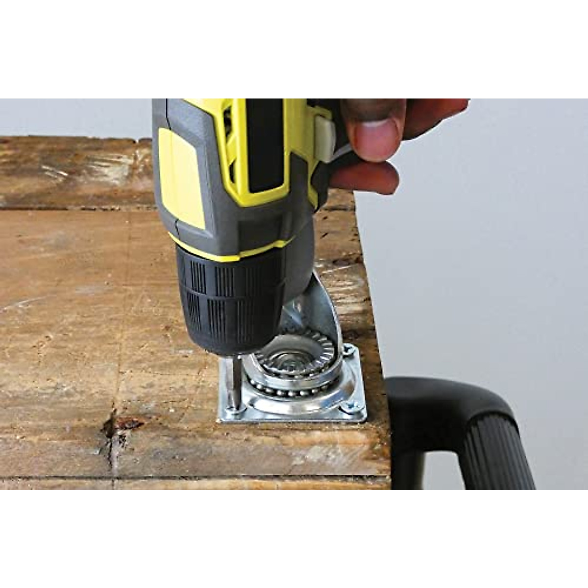 Shepherd Hardware 9794 8-Inch Pneumatic Caster Wheel, Swivel Plate, Steel Hub with Ball Bearings, 5/8-Inch Bore Centered Axle