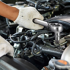 RIMKOLO 92-Piece Allen and Torx Bit Socket Set, 1/4" 3/8" and 1/2" Drive Torx/Tamper Proof Torx/Hex SAE & Metric Bit Set