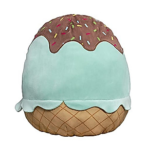 Squishmallows Flip-A-Mallows 12-Inch Mint Ice Cream and Toasted Cinnamon Roll Plush - Add Maya and Chanel to Your Squad, Ultrasoft Stuffed Animal Medium-Sized Plush Toy, Official Kelly Toy Plush