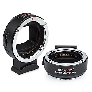 VILTROX EF-L Lens Adapter, Auto-Focus EF to L Mount Adapter Ring Lens Converter Control Ring Compatible for Canon EF/EF-S Lens to L Mount Camera Leica SL SL2/Panasonic S1 S1R S1H/Sigma fp