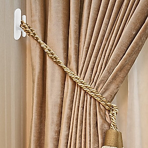 Grevosea 8 Pieces Blind Cord Winding Safety Blind Cord Hooks Blind Cord Holder Adhesive Wall Hook Wrap Cleats Baby Proofing for Home Office Window Blinds Curtains Sun Shades Ropes White