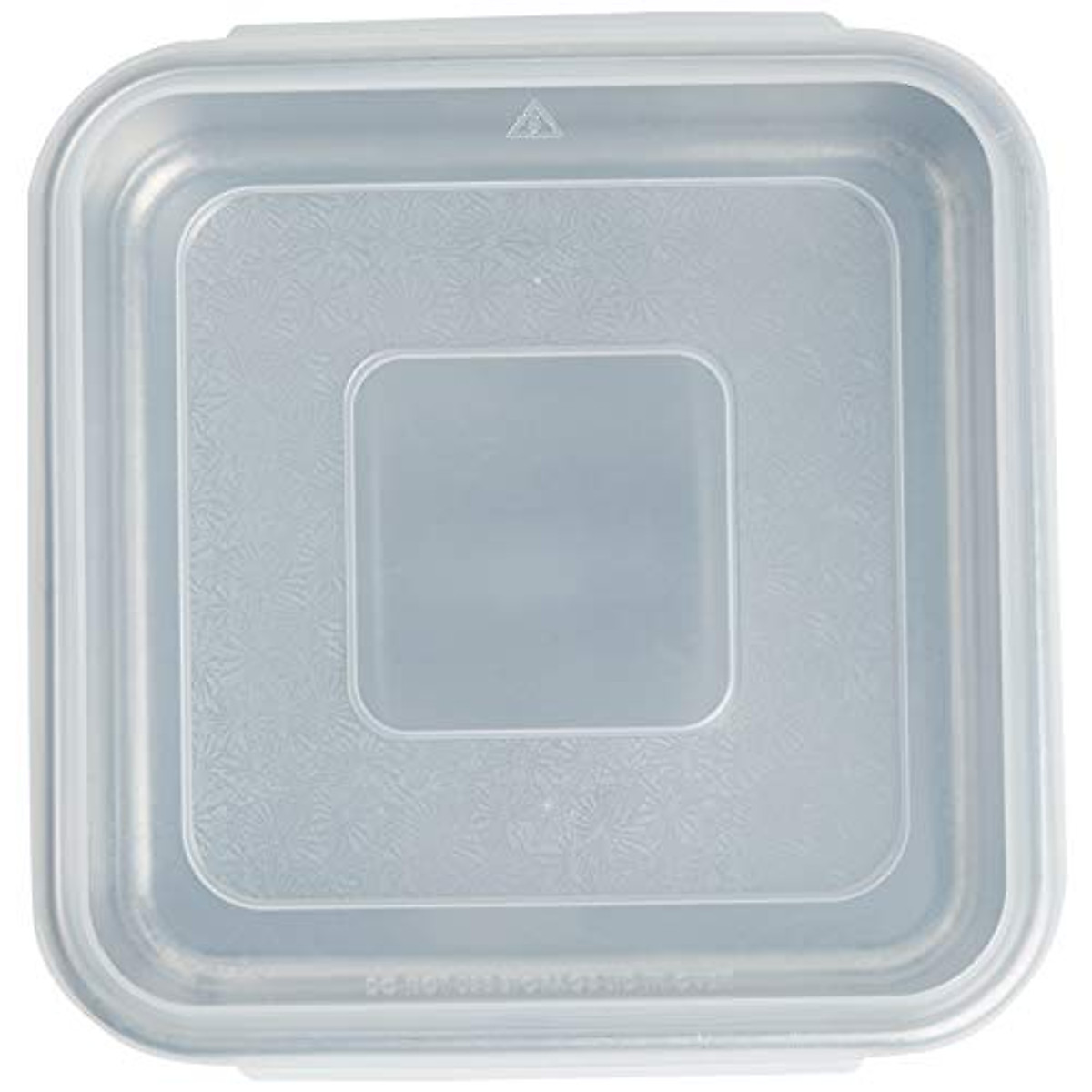 Nordic Ware Natural Aluminum Commercial Square Cake Pan with Lid, Exterior 9.88 x 9.88 Inches