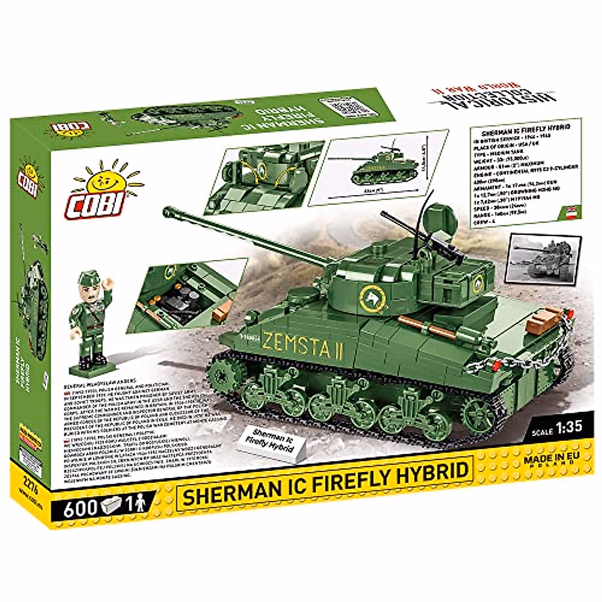 COBI Historical Collection WWII Sherman IC Firefly Tank