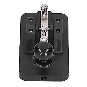 BTER Morse Code Telegraph Key, Professional Morse Code CW Telegraph Straight Key with Buzzer & Voice Prompts, Morse Code Experiment Kit for Physical Teaching, Morse Code Communication