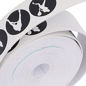 Racket Head Tape, Racket Head Guard Sticker Tennis Racket Accessories Easy to Use 5m/16.4ft for Tennis Player for Outdoor(White)