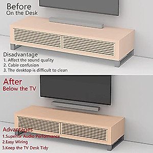 JINGer Sound Bar Wall Mount Brackets for VIZIO Sound BarSoundbar Mounting Bracket for VIZIO SoundBar SB3851C0SB3630E6SB3621nF8MSB4551D5 Speaker with Wall Mount Screws Black