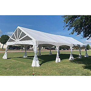 DELTA 40'x20' PVC Marquee Tents for Parties, Large Party Tent, Outdoor Wedding Tent, Heavy Duty Fire Retardard Waterproof Canopy, Carpas para Fiestas,Outdoor Event + 7 Storage Bags