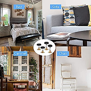 Adjustable Threaded Bed Frame Anti-Shake Tool for Bed, Headboard Stoppers Fixer, Headboard Stoppers，Easy Install (30-68mm,4 Pack)