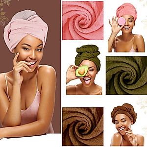 Geyoga 12 Pieces Head Wraps for Women Turbans African Headwraps for Black Women Soft Long Headband Scarf Hijab (Classic Colors)