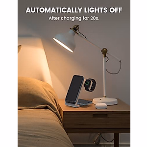 Wireless Charging Station for Apple, 3 in 1 Wireless Charger Stand for iWatch 7/6/SE/5/4/3/2, iPhone 13/12/11/X/8/SE Series, AirPods 3/Pro/2