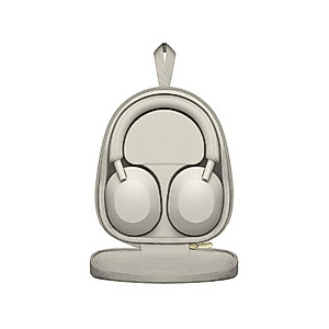 Sony WH-1000XM5 Wireless Noise Canceling Over-Ear Headphones (Silver) Extra Bass Portable Bluetooth Speaker Bundle (2 Items)