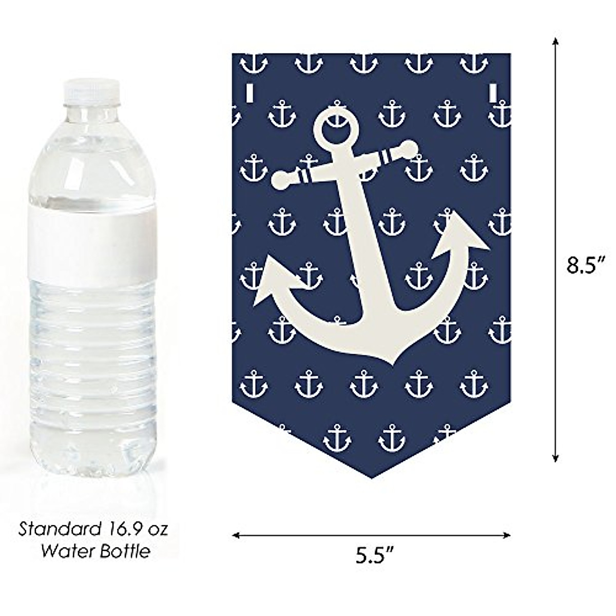Custom Ahoy - Nautical - Personalized Birthday Party Bunting Banner & Decorations - Happy Birthday Custom Name Banner