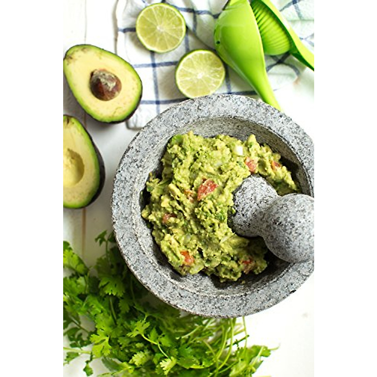 IMUSA USA Granite Molcajete Spice Grinder 6-Inch, Gray