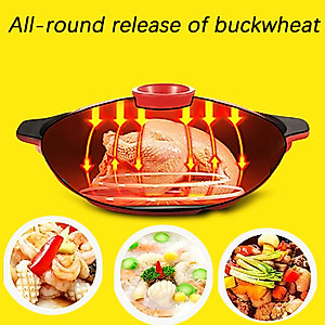 GFHVDC earthenware clay pot for cooking Korean Premium Ceramic Bowl with Lid,Hot Pot Clay Pots Earthenware Clay Pot Special Heat-Resistant Ceramic Handle Pot Cover For Cooking Hot Pot ​Bibimbap and So