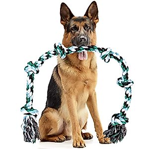 Giant Dog Rope Toys for Extra Large Dogs - 42 Inch, 6 Knot Tough Rope Chew Toys for Large Dogs - Benefits Non-Profit Animal Rescue - Indestructible Dog Toy for Aggressive Chewers and Large Dog Breeds