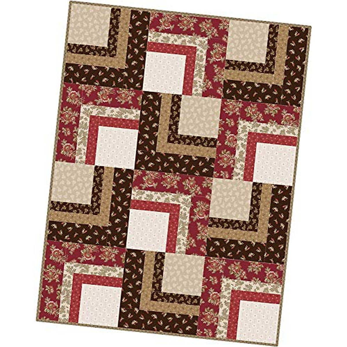 Maywood Studio Ruby Corner Cabin Quilt Pod Kit by Bonnie Sullivan POD-MAS08-RUB
