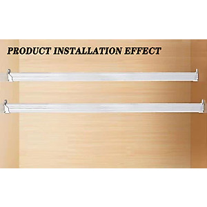 HDbonemu 4Pcs Wardrobe Bracket Zinc Alloy Closet Rod Holders 15mm x 30mm Oval Closet Rod End Supports (Single Hole) with Rear Facing 6.5mm Pins…