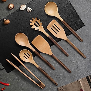 TAOBAO Kitchen Utensils Set, For Non-stick Pan Kitchen Tool Ladle And Wok Spatulas