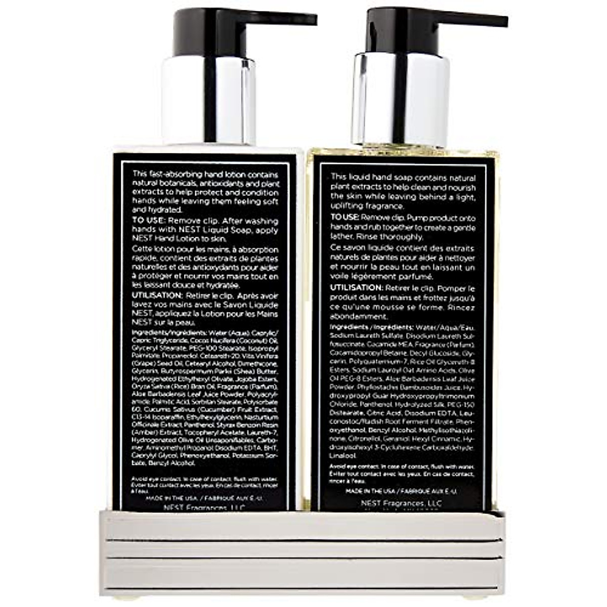 NEST Fragrances Bamboo Liquid Soap & Hand Lotion Set, Soap and Hand 20 fl oz