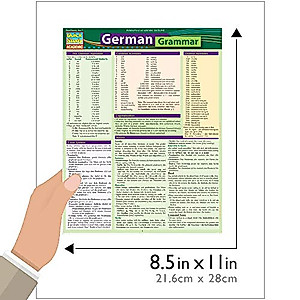 German Grammar: Quickstudy Laminated Reference Guide (Quick Study Academic)