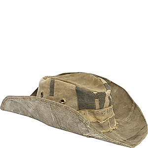 Real Deal Brazil Original Recycled Tarp Hat, Medium (22 in.), Handcrafted in Brazil