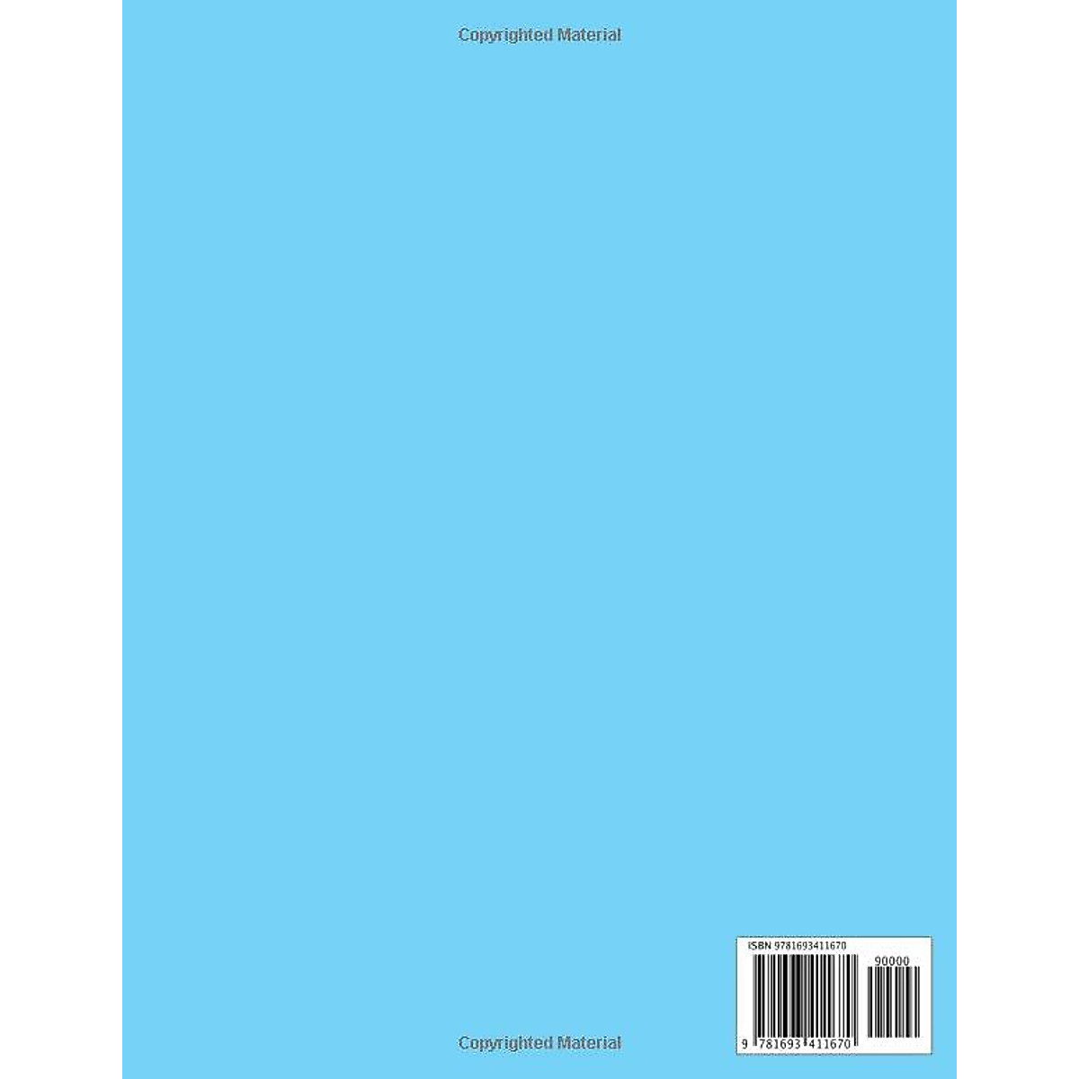 Notebook: Quad Ruled Composition Notebook, Large Format, 8.5 x 11 in, 108p, Minimalist Blue Cover