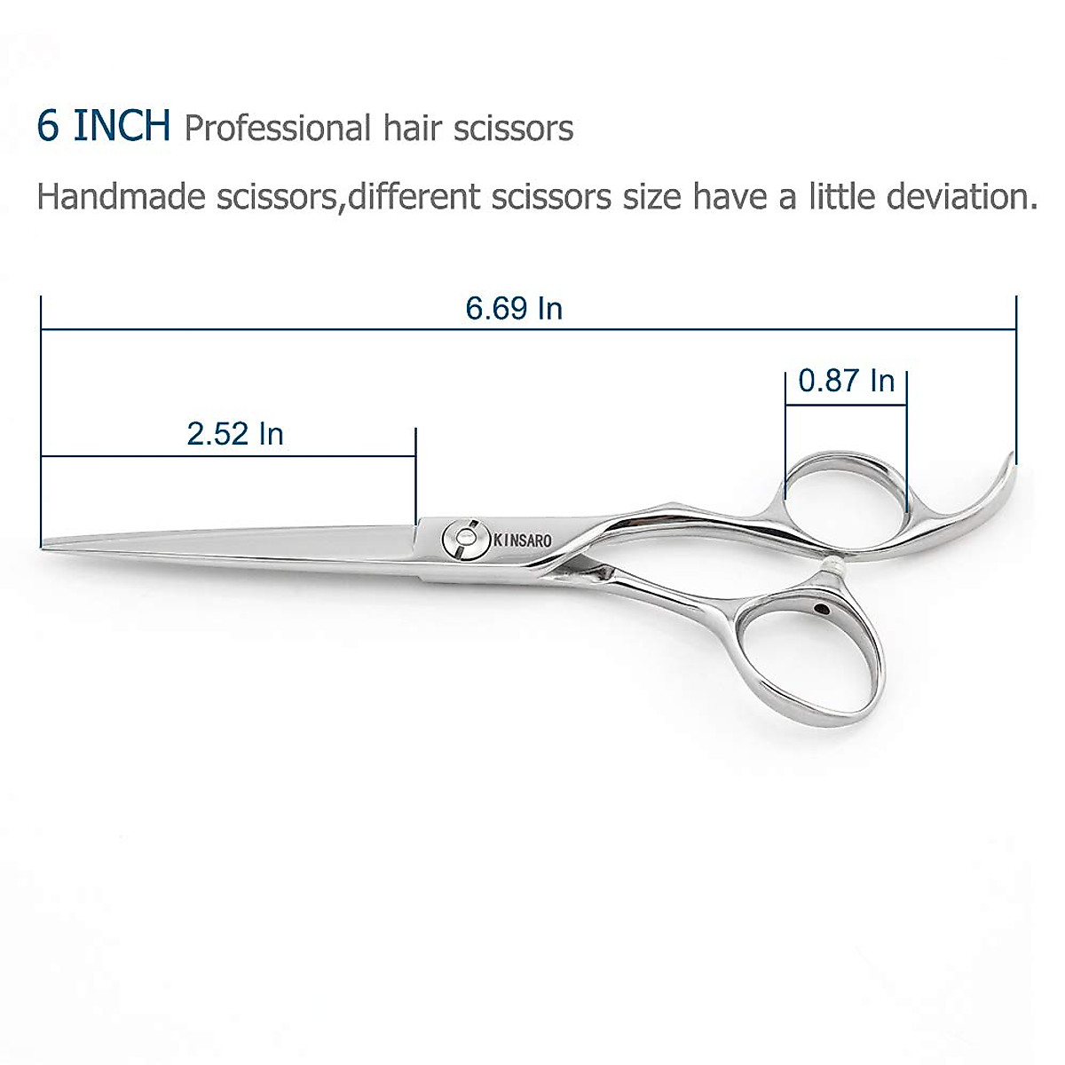 6" Professional Hair Scissors Cutting Shears 440C Hair Cutting Scissors Haircut Scissors Sharp Barber Scissors Barber Shears Convex Edge KINSARO